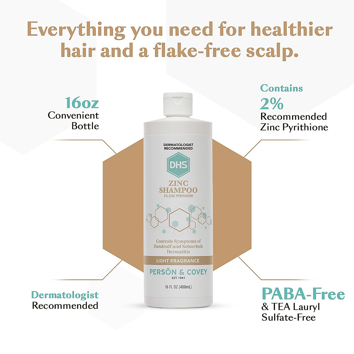 Zinc Shampoo, Dhs 16oz