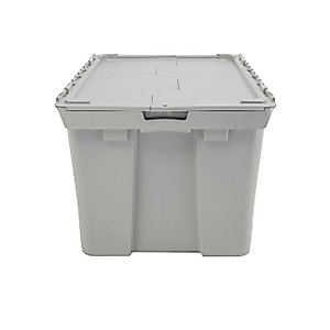 CX 26-Gallon Heavy Duty Tough Storage Container with Flip Lid, (15.3”H x 19.2”W x 28.4”D), Weather-Resistant Design and Stackable Organization Tote [3 Pack]