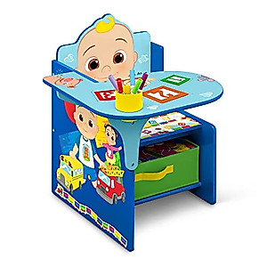 Delta Children Chair Desk with Storage Bin - Greenguard Gold Certified, CoComelon