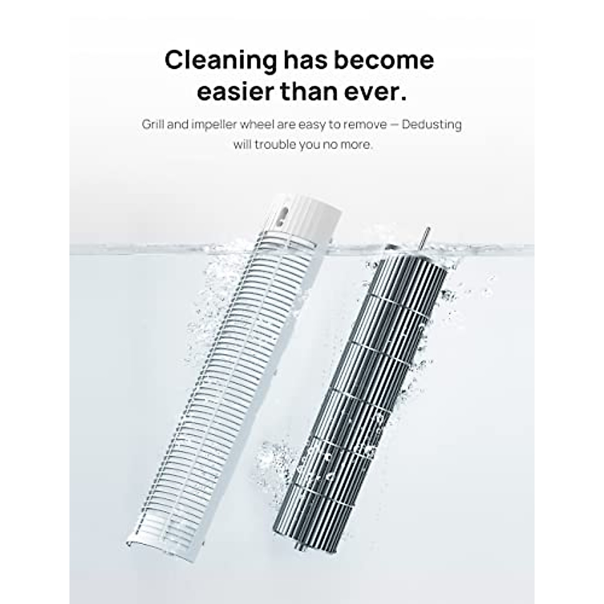 Dreo Nomad One Tower Fan with Remote, 24ft/s Velocity Quiet Cooling Fan, 90° Oscillating 4 Speeds, Modes, 8H Timer, Bladeless Standing Floor Fans, White, 36inch