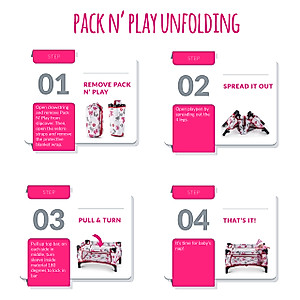 Litti Pritti Take Along Travel Crib Pack and Play Accessory for Dolls - Perfect for 18" Dolls