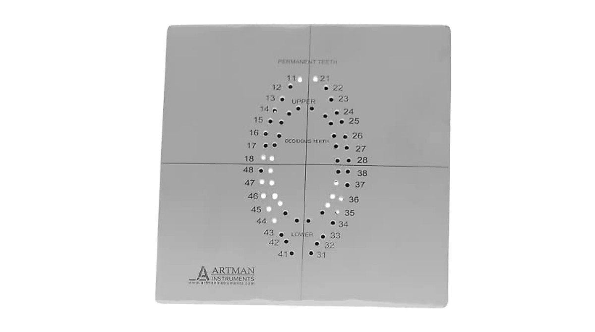 Rubber Dam Template - Precision Hole Punching Tool