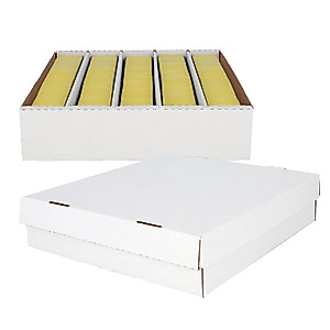 BCW Super Monster 5 Row Trading Card Storage Box | 5 ct | Holds 5000 Standard Trading Cards & 7000 Gaming Cards | Card Storage Box for Basketball, Football, MTG, Pokemon | Baseball Card Storage Box