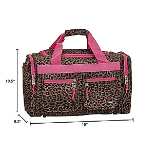 Rockland Bag, Pink Leopard, 19" Duffel