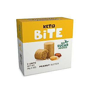 Pasokin Keto Bite Peanut Butter – Healthy Snacks with Zero Sugar Added I Low Carb Gluten-Free, Vegan, Plant-Based Protein, Dairy-Free Energy Bites – Keto Snacks (Peanut Butter)