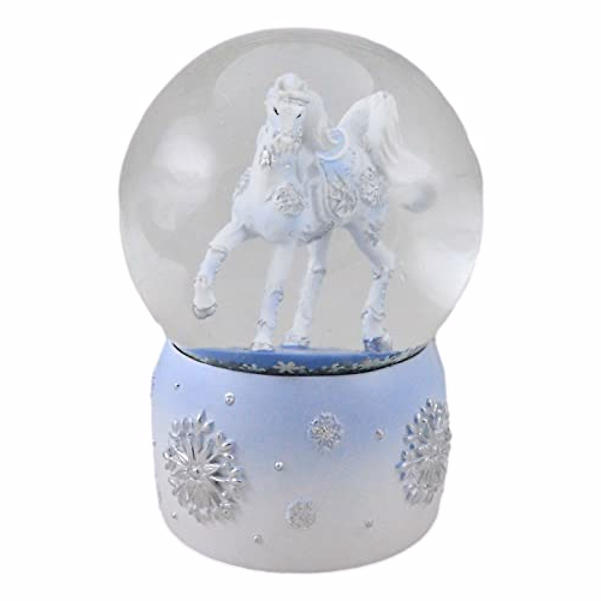 Ebros Gift Trail of Painted Ponies Western Christmas Frozen Winter Snow Crystal Horse Glitter Water Globe 5.25" Tall Farmhouse Ranch Cabin Country Snow Globes Collectible Figurine