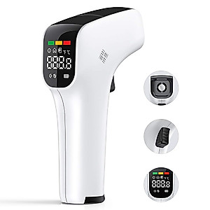 Infrared Thermometer for Adults, Children and Babies, Non-Contact, Forehead and Room Modes, FDA Cleared, Instant Accurate Results on Digital Display Sold by Alvalley