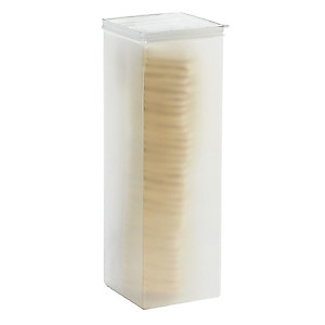 Airtight Cracker Sleeve Storage Containers - Stay Fresh Cracker Keeper, Cookie Holder - Square Plastic Canister for Saltine Crackers, Kitchen Pantry Staples