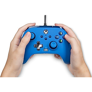 PowerA Enhanced Wired Controller for Xbox Series X|S - Blue, Officially Licensed for Xbox