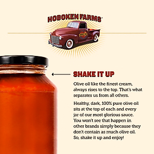 Hoboken Farms Marinara Gourmet Pasta Sauce - Keto Certified, No Sugar Added, Non GMO Project Verified, Kosher, Vegan, Plant Based, Keto & Paleo Friendly, Whole Tomatoes and Pure Olive Oil (Original Marinara 2 Pack)