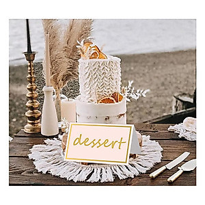 Blank Table Tent Place Cards with Gold Foil Border for Wedding Rception,Birthday Events,Dinner Parties Cards,100 Pcs （3.5x2 inch,pink）