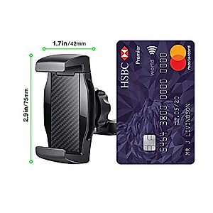 JIMISHA Car Phone Holder, Phone Car Mount with Stick On Base Cell Phone Car Mount Sticky Adhesive Mount Holder for 4 inches to 6.5 inches Smartphones