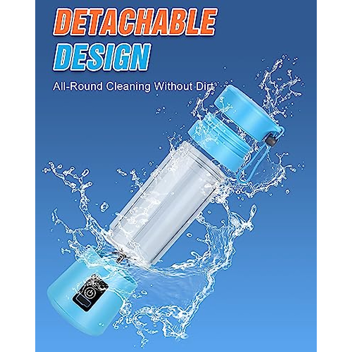 Personal Blender with USB Rechargeable Mini Fruit Juice Mixer, Mini Portable Blender for Smoothies and Shakes Mini Juicer Cup Travel 380ML