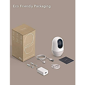 nooie Security Camera Indoor Two Pack, 360-degree IP Camera 1080P, WiFi Smart Home Camera with Motion Tracking, IR Night Vision, Two Way Audio&Sound Detection, Works with Alexa, SD Card and Cloud