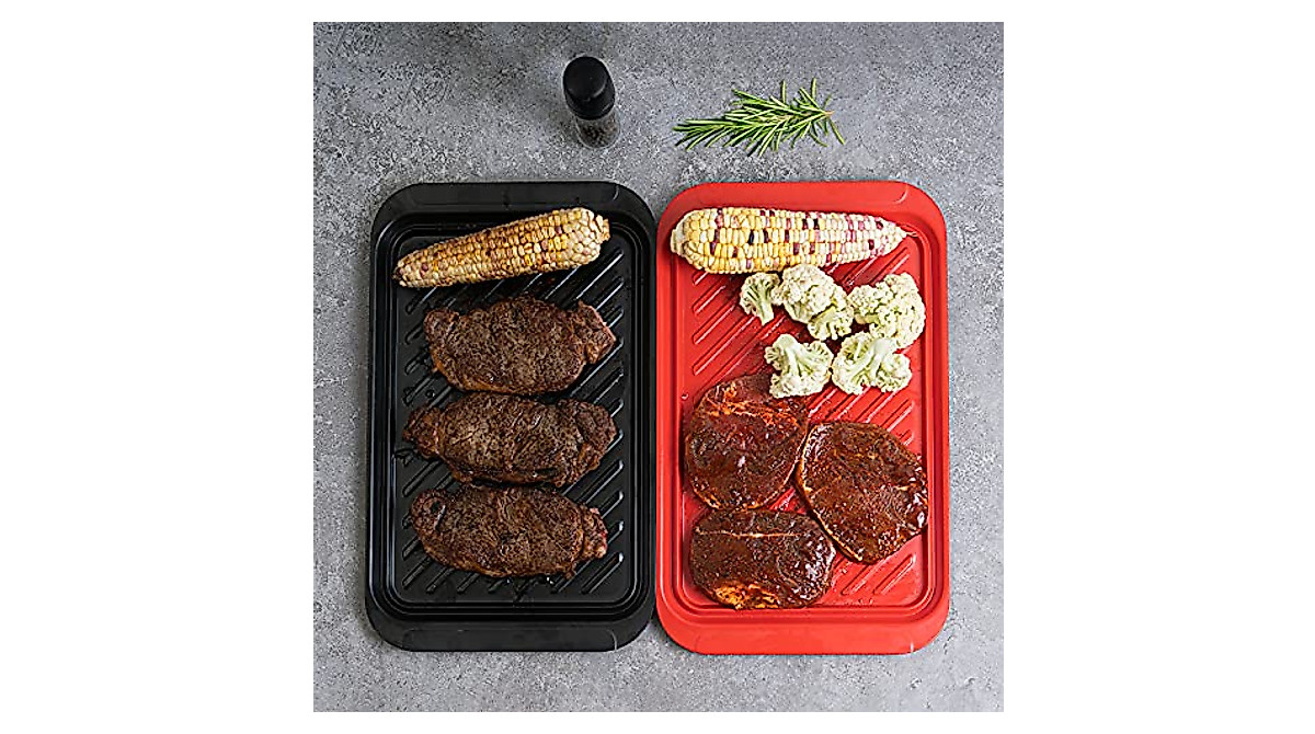 TP Melamine Serving Trays for Outdoor BBQ & Parties | Set of 2