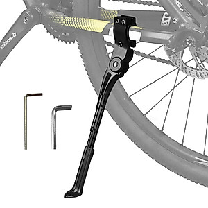 LEICHTEN Adjustable Bicycle Kickstand Aluminum Alloy Bike Kick Stand for 26" 27.5" 28" 700c Mountain Bike/BMX/Adults bike/City bike Storage