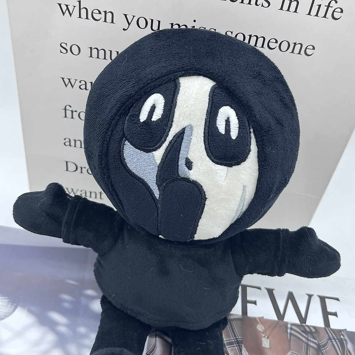 Missionary Plush Doll, Game Peripheral Mandela Catalog Scary Ghost Face Missionary Plush Doll, Soft Plush Toy Pillow,Great Gift for Friends and Game Fans（9.8in）