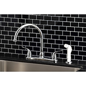 Kingston Brass KB791YL Yosemite 8" Centerset Kitchen Faucet, Polished Chrome