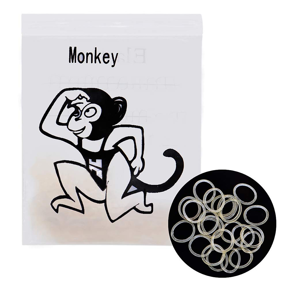 Dental Orthodontic Rubber Bands Orthodontic Elastic Orthodontic Supply (3/8", 3.5 Oz)