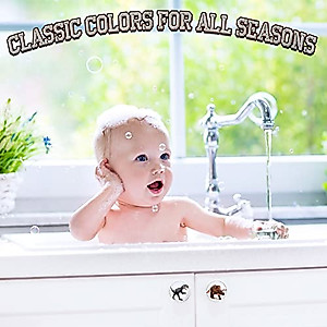 12 Pcs Dinosaur Dresser Knobs Round Soft Rubber Drawer Knobs Dinosaurs Print Drawer Pulls Silicone Kitchen Cabinet Knobs for Boys Girls Kids Pull Handle for Nursery Closet Cabinet Furniture Knobs