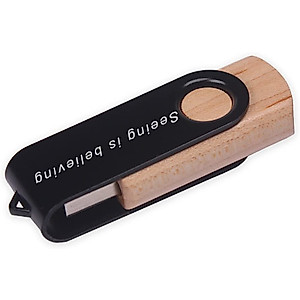Wholesale 10PCS 8GB Bulk Pack Custom Logo Wooden USB Flash Drives Swivel Thumb Drive Memory Stick, DIY Personalized 10PCS 8GB Wood Swivel USB Memory Stick with Custom Logo Engraved