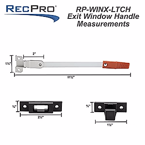 RecPro RV Exit Window Latch Egress Replacement | Camper Emergency Exit Window Latch