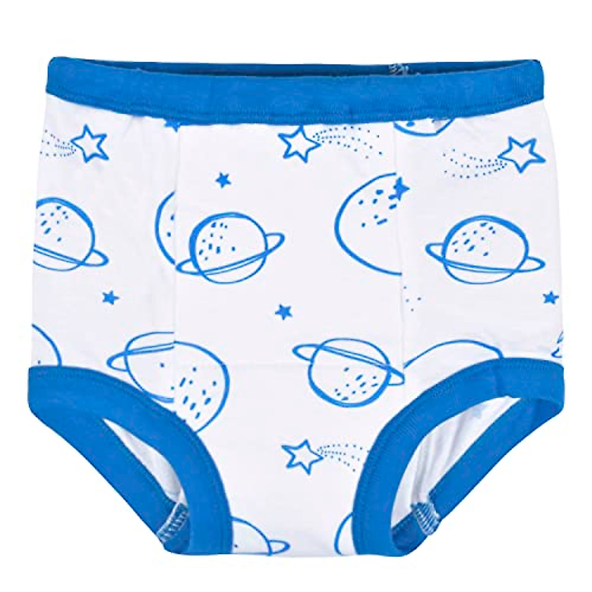 Gerber Baby Boys Infant Toddler 4 Pack Potty Training Pants Underwear Space Blue and Black 3T