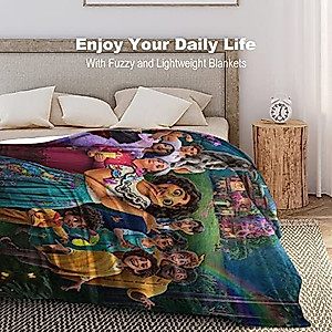 TNHPYEG Luxury Blanket Encanto Throw Blankets, Flannel Blankets and Throws for All Seasons, Washable Air Condition