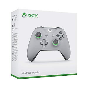 Microsoft Wireless Controller - Grey/Green - Xbox One