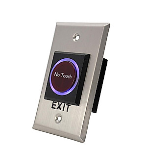 LBS Touchless No Touch Door Infrared Sensor Exit Button Switch for Access Control Systems Gates and Garage Openers