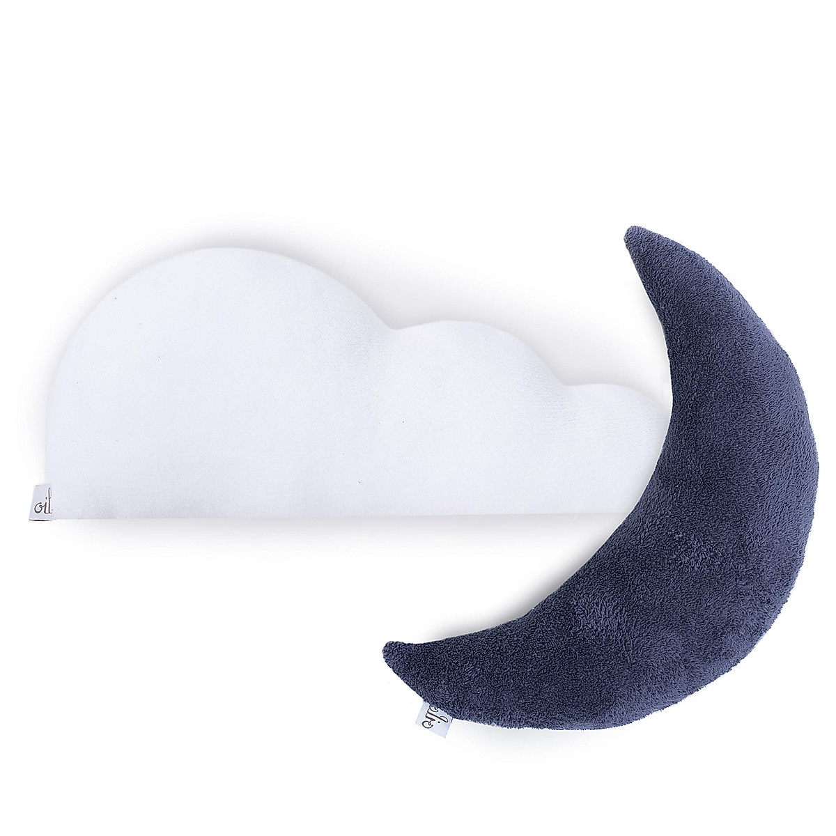 Oilo Fluffy Pillow - Blue Throw Pillows - Cute Pillows - Kids Pillow - Baby Boy Nursery Decor - Baby Decorations for Room - Girls Room Decorations - Boys Throw Pillows - Indigo Moon Dream Pillow