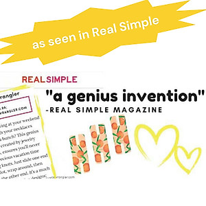 Tavvi Necklace Wrangler Tangle-Free Jewelry Organizer (6-pack) | Travel Organizer | Universal Jewelry Storage Case for Fine Chain Necklaces| Jewelry Roll Alternative (Wallpaper)