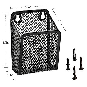 LANTWOO Remote Control Holder Wall Mount Media Organizer Storage Box