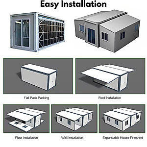 New Modern Prefab Tiny Home - Portable, Foldable, Container House for Backyard Guest House | Tiny House for Sale | prefab House Foldable House Modern prefab Modular Home to Live in