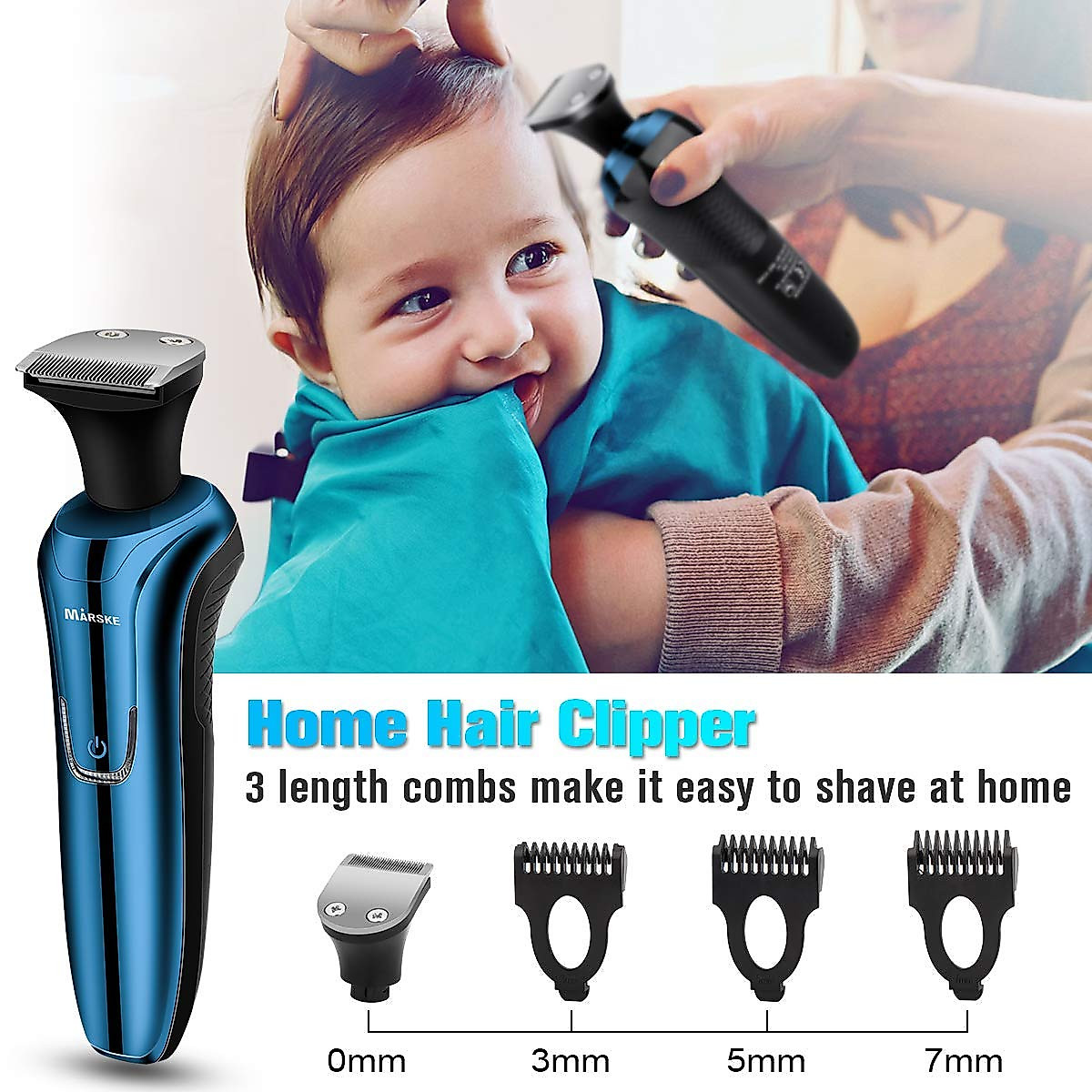 Vifycim Electric Razor for Men, Mens Electric Shavers, Dry Wet Waterproof Rotary Facial Shaver, Portable Face Shaver Cordless Travel USB Rechargeable with Hair Clipper for Shaving Husband Dad