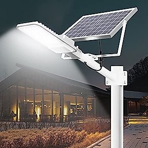 Bryopath Solar Street Lights, Solar Parking Lot Lights 300W, 12000LM LED Street Security Light with Remote Control Waterproof, Dusk to Dawn Outdoor Lighting for Garage, Yard, Playground, Farm, Barn