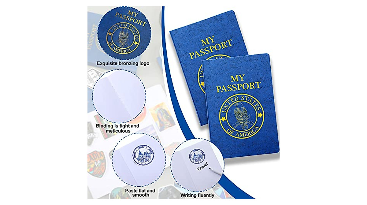 50 Blank Passport Books for Kids - Party & School Fun