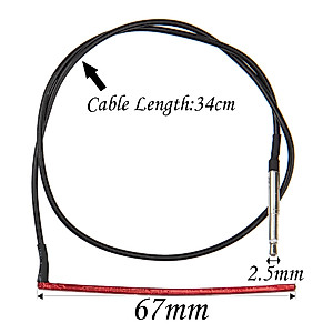 1Pcs Yootones Guitar Piezo Transducer Under-Saddle Piezo Pickup With Plug Compatible with Acoustic Guitar Pickup Folk/Classic Guitar