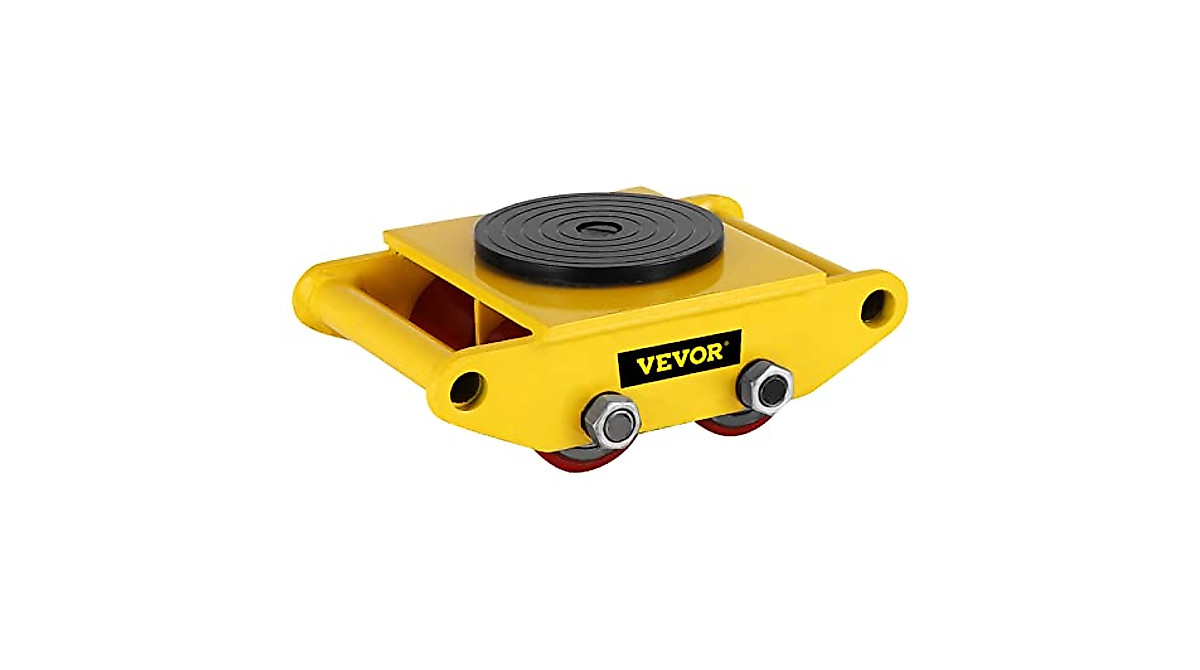 Heavy Duty Machinery Mover - 13,200 lbs Capacity with 360° Rotation
