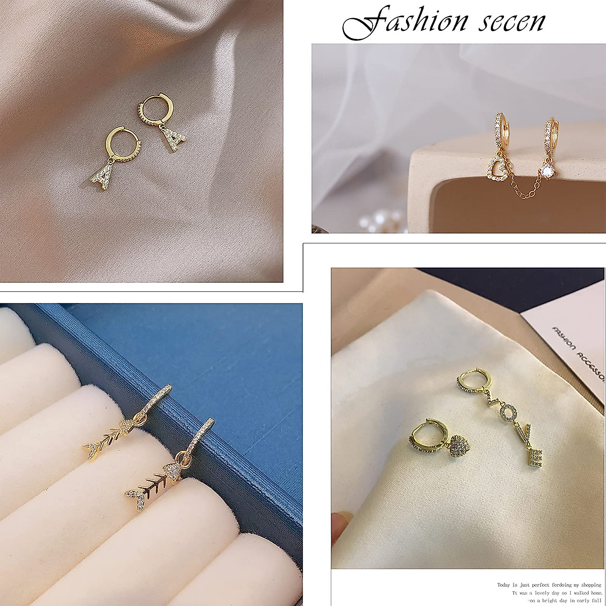 Pandahall 10pcs Real Gold Plated Cubic Zirconia Hoop Earrings Round Lever Back Earring Components Findings for Women Gifts Jewelry Making DIY Crafts 15x2.5x13.5mm