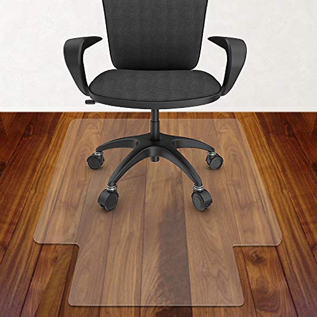 Azadx Office Chair Mat for Hardwood Floor and Tile Floor 30 x 48'', Plastic Mat for Office Chair Easy Glide on Hard Floors, Clear Desk Chair Mat for Wood Floors Heavy Duty