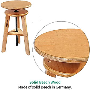 MEEDEN Wood Drafting Table & Stool Set,Artist Stool and Craft Table with Adjustable Height,Tiltable Tabletop for Artwork, Graphic Design, Reading, Writing