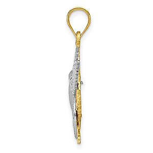 14k Two-Tone Hummingbird Charm QD293A