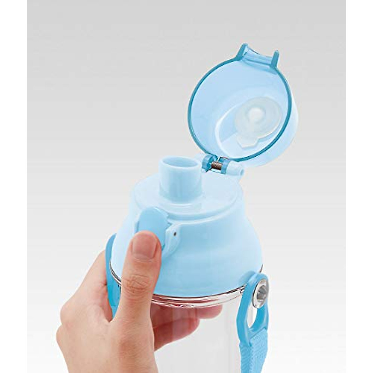 Skater PSB5KD Children's Water Bottle, Clear Bottle, 16.2 fl oz (480 ml), Sumikko Gurashi Obenkyo, Width 3.7 x Diameter 3.1 x Height 8.3 inches (9.5 x 7.9 x 21 cm), Girls, Made in Japan