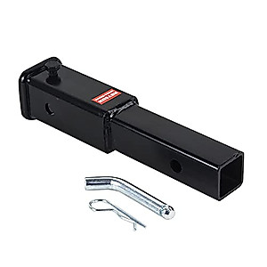 REYSUN Receiver Tube 864336 Trailer Hitch Extender 8-1/2 inch Extension, Fits 2 inch Hitch Receiver, 3,500lbs G.T.W, Hitch Pin and Clip Included…