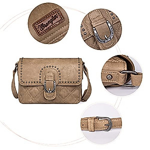 Wrangler Small Crossbody Bags for Women with Adjustable Shoulder Strap Ladies Small Western Purse