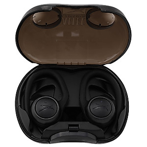Altec Lansing True Evo Sport Truly Wireless Earphones, 6 Hours of Battery Life, Weatherproof Design, Includes Wireless Charging Case, Black (MZX758-BLK-AMZ)