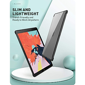 i-Blason Case for iPad 9th/8th/7th Generation, iPad 10.2 (20212020/2019), Compatible with Official Smart Cover and Smart Keyboard, Clear Slim Hybrid Case Cover for iPad 10.2 (Black)
