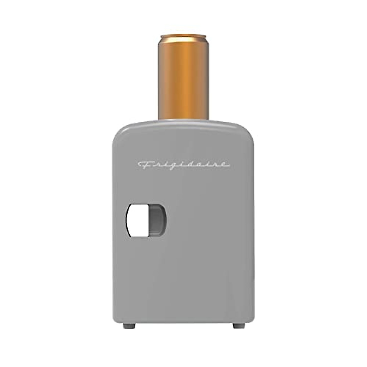 Frigidaire Grey Mini Portable Personal Fridge Cooler, 4 Liter capacity chills six 12 oz. soda cans - EFMIS149-GREY (Renewed)