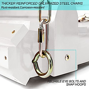 4FT Wooden Porch Swing w/Cupholders,Heavy Duty 800LBS Outdoor Swing Bench w/Chains,Patio Roll Back Swing Chair Bench,Front Porch 2-Person Hanging Bench,for Garden Courtyard Lawn & Balcony Backyard